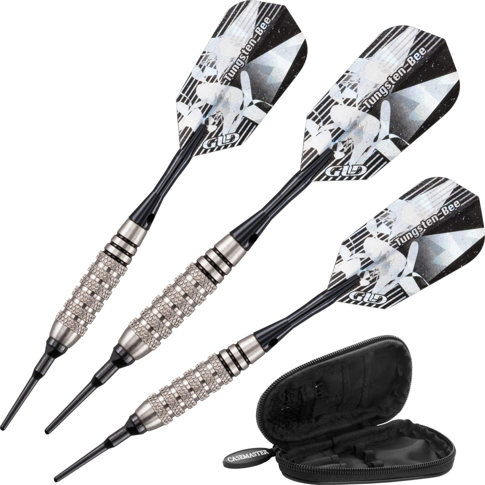 Darts Viper Bee, 80% tungsteno, punta blanda, 18 g, con funda ...