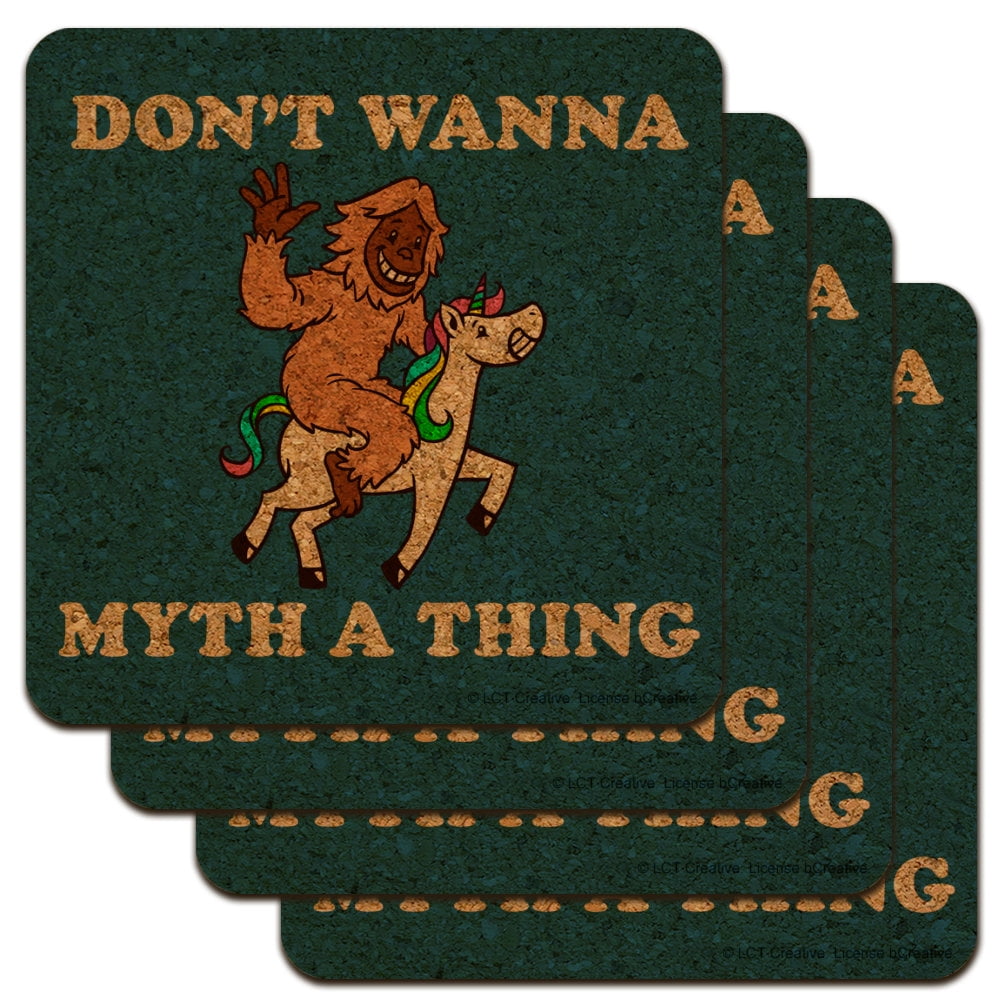Don't Wanna Myth a Thing Unicorn Bigfoot Funny Humor Low Profile ...