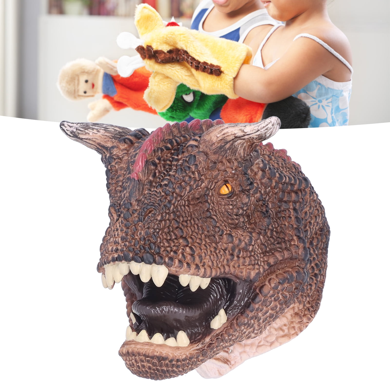 Garosa Dinosaur Hand Puppet Environmentally Friendly Carnotaurus Hand ...