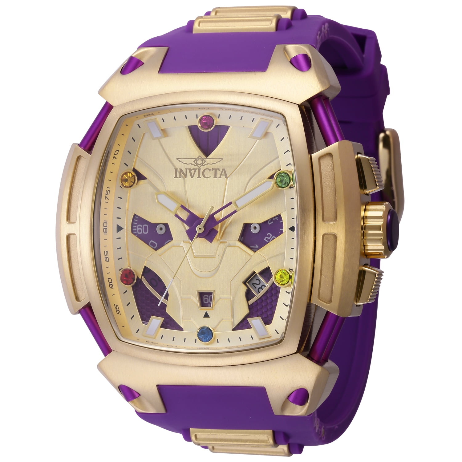 Invicta Marvel Thanos Men's Watch - 53mm. Purple. Gold (42043 ...