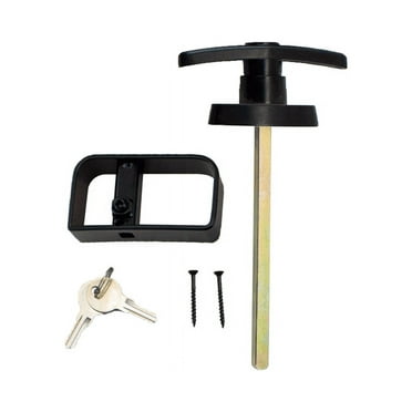 "Shed Windows and More Outdoor T-Handle Lock Set 5-1/2"" Black Shed ...