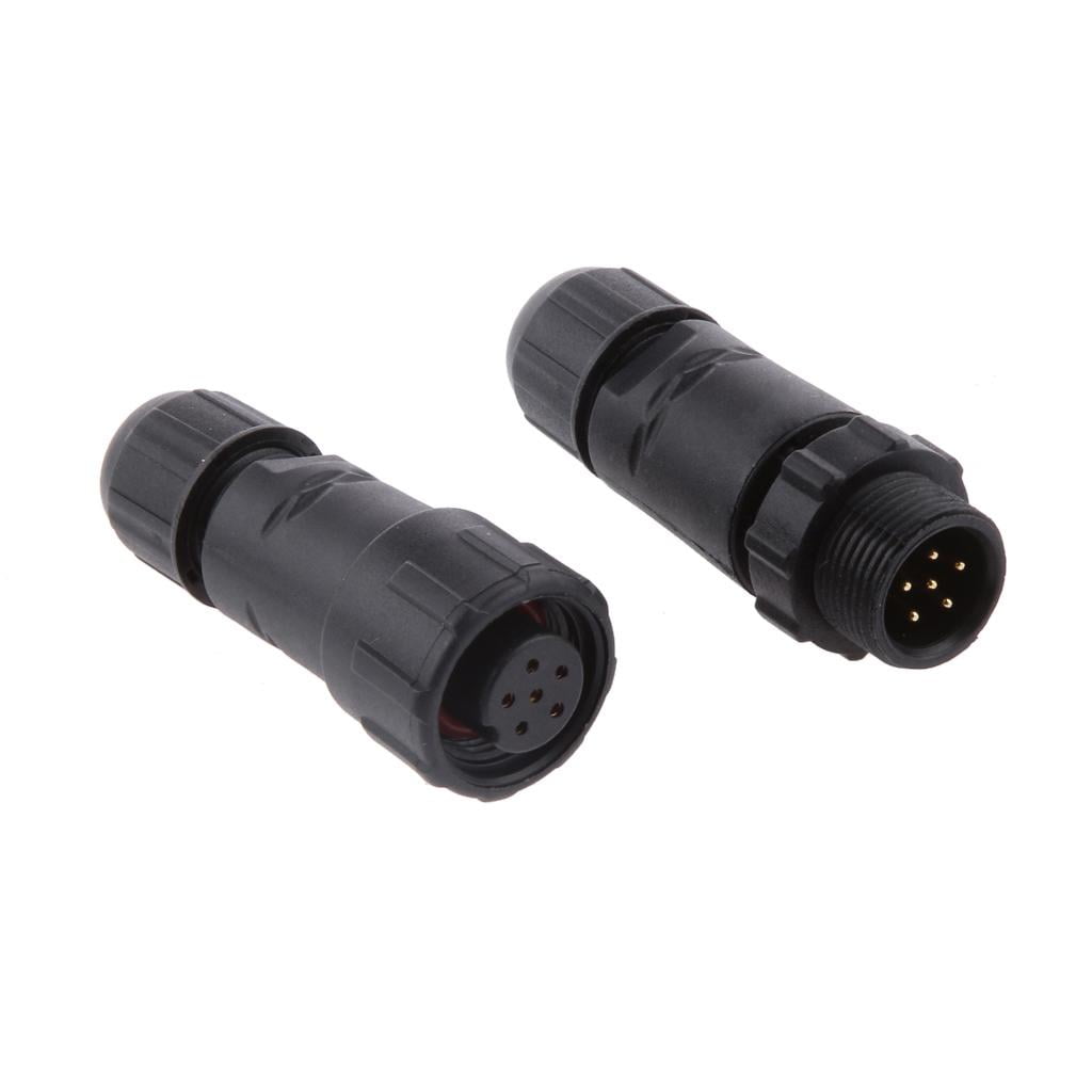 5A IP68 Water Aviation 6 Pin Electrical Cable Connector - Walmart.com