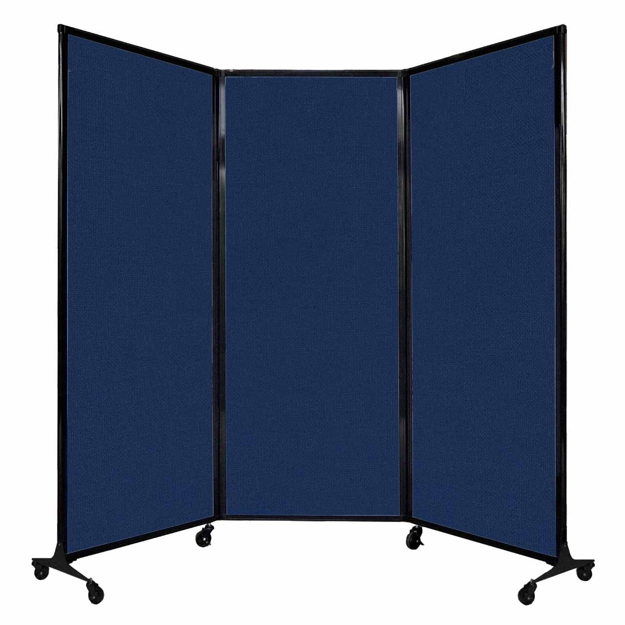 Versare QuickWall Folding Portable Partition Black Frame | 3 Panels | 8 ...