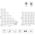 Metal Wire Cube Storage,16-Cube Shelves Organizer,Stackable Storage ...