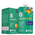 Cerebelly Organic Stage 2 Baby Food Pouches, Veggie-First, White Bean ...