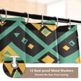 Aztec Geometric Abstract Pattern Shower Curtain Sets 4 Piece Waterproof ...
