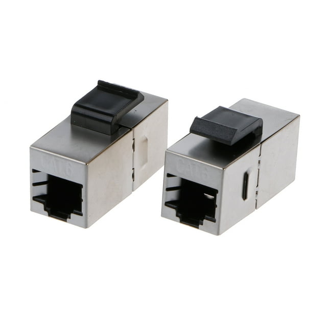 Shielded Pass-through Network Module Gold-plated RJ45 Connector Socket ...