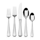 Mikasa Virtuoso Frost 20-Piece Stainless Steel Silverware Set, Includes ...