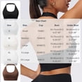 Agkizg Women's Sports Bra Halters Neck Adjustable Straps Low Back ...