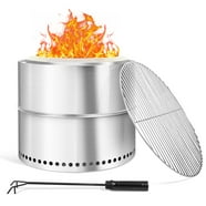 Muskoka Portable 19.5" Stainless Steel Smokeless Wood Burning Camping ...