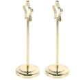 2Pcs Plated Gold Star Shaped Table Number Holders Metal Place Card ...