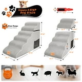 Topmart Large Soft 6-Step Pet Stairs for Dogs, High-Density Sponge, For ...