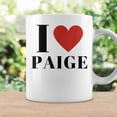 I Love Paige Heart Family Lover Name Paige Idea Paige Coffee Mugs ...