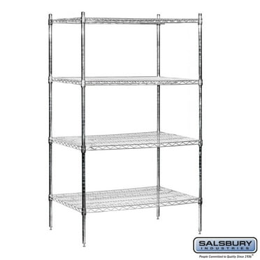 Legooin 4-Tier Heavy-Duty Extra-wide Shelving Unit Adjustable Storage ...
