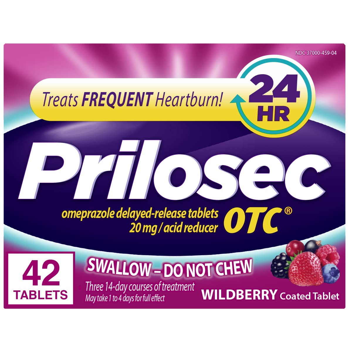 Medicamento para la acidez estomacal Prilosec OTC Omeprazol 20 mg 42 comprimidos | Walmart en línea
