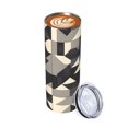 20oz Stainless Steel Mug Reusable Tumbler With Lid And Straw For Hot ...