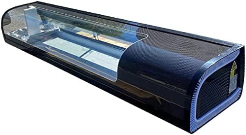 Buy 72 Refrigerated Sushi Display Cooler Case Countertop Black Color 5 ...