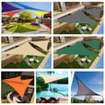 12' x 12' x 12' Triangle Waterproof Sun Shade Sail Outdoor Canopy Cover ...