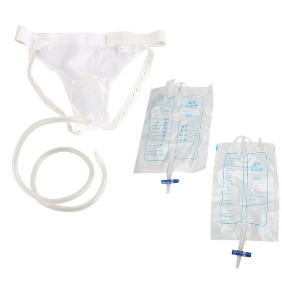 YEYSXSY Urine Collection Bag Condom Catheters for Men Reusable Portable ...