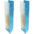 Matte Blue Re-Sealable Stand Up Pouches with Translucent Window for ...