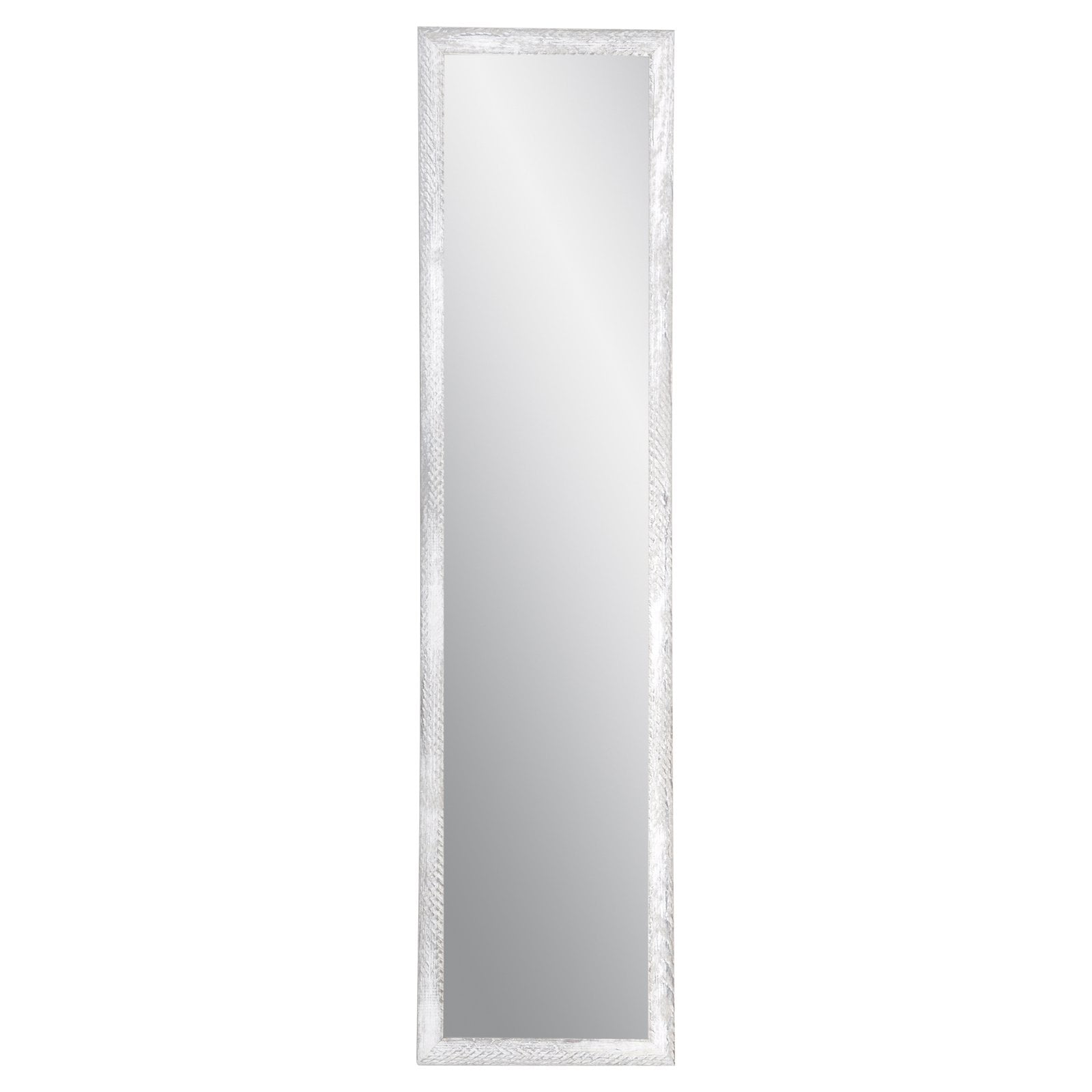 Farmhouse Gray and White Slim Over the Door Mirror - Walmart.com