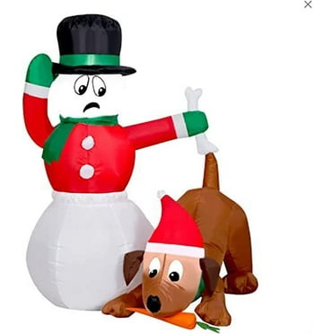 Zimtown 6FT Inflatables Snowman Family Outdoor Christmas Decorations ...