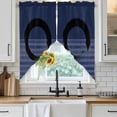 Black Circle Swag Curtain Valance for Window 2 Panels Japanese Style ...