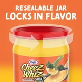 Cheez Whiz Original Cheese Dip 15 oz Jar, Creamy Cheesy Snack for ...