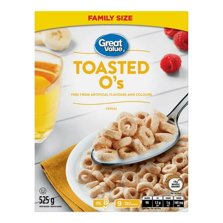Great Value Toasted O’s Cereals, 525 g - Walmart.ca