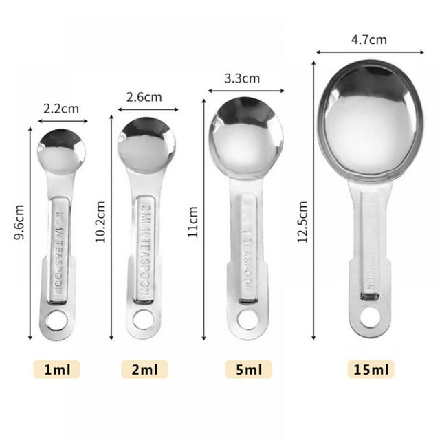 Stainless Steel Measuring Spoons Tablespoon Measuring Spoon Set - Walmart.com