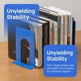 Unique Bargains Expandable Iron Bookends with Compartments Blue 5"L x 5 ...