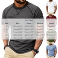 DPTALR Men's Casual Contrast Trim Short Sleeve Crew Neck T-Shirt,Army ...