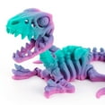 Bright Color 3D Print Dinosaur Skeletons Model Figure With Flexible ...