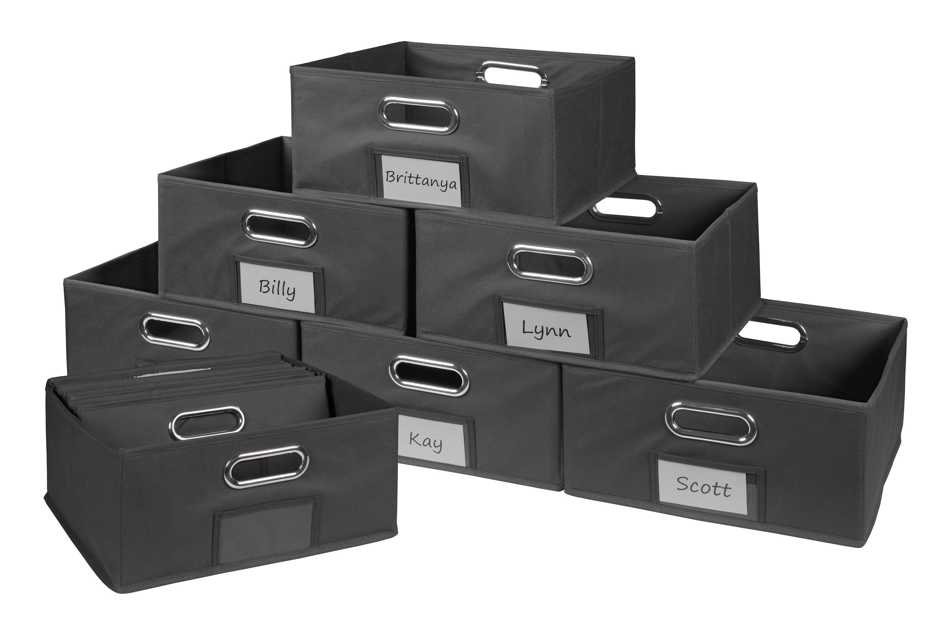 Collapsible Home Storage Set Of 12 Foldable Fabric Low Storage Bins Collapsible Home Storage Set Of 12 Foldable Fabric Low Storage Bins