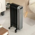 Costway 1500W Oil-Filled Radiator Heater Portable Electric Space Heater ...