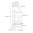 Shangmakel Shangmakel4-Tier Heavy Duty Metal Shelves & Hooks Retail ...