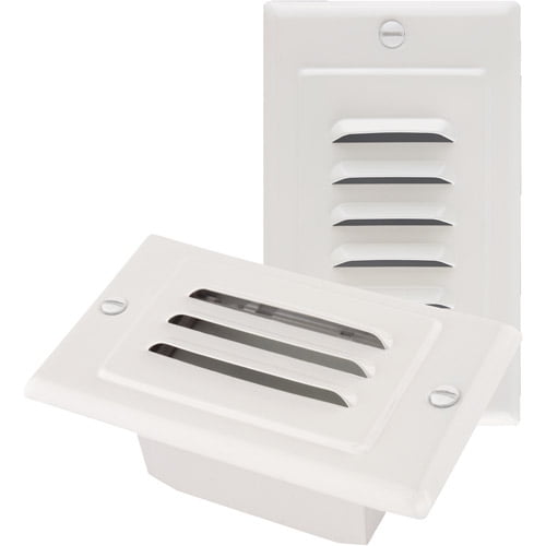 NICOR LED Step Light with Horizontal and Vertical, Paintable Faceplates ...