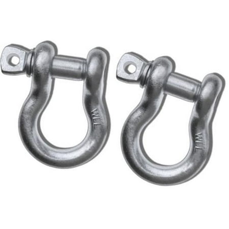 1 inch MEGA D-SHACKLES - GALVANIZED (PAIR) (4X4 VEHICLE RECOVERY ...