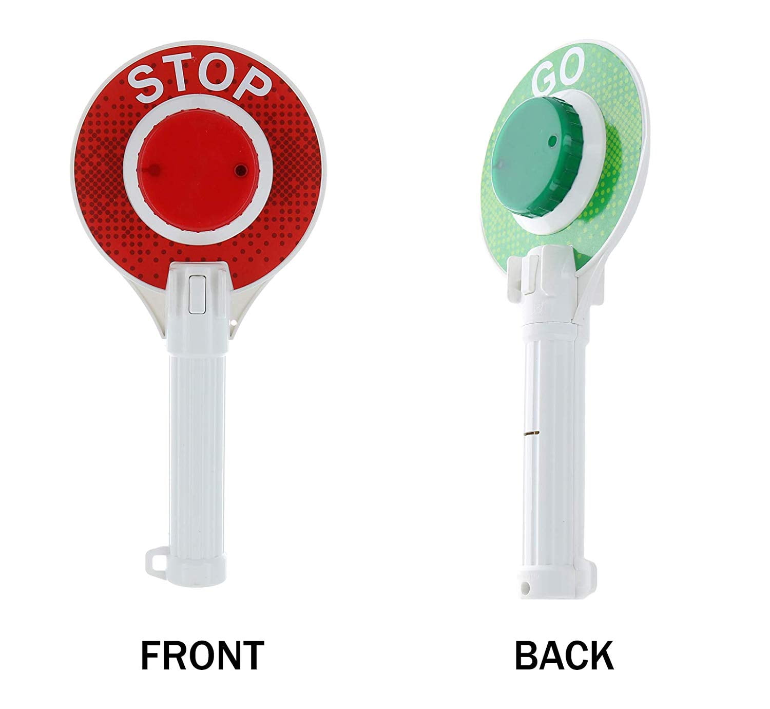 GIFTEXPRESS Stop and Go Traffic Light Sign, Light Up Handheld Fun ...