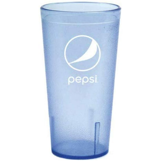 New (3) Pepsi Cola Restaurant Ice Blue Plastic Tumblers Cups 32 oz ...
