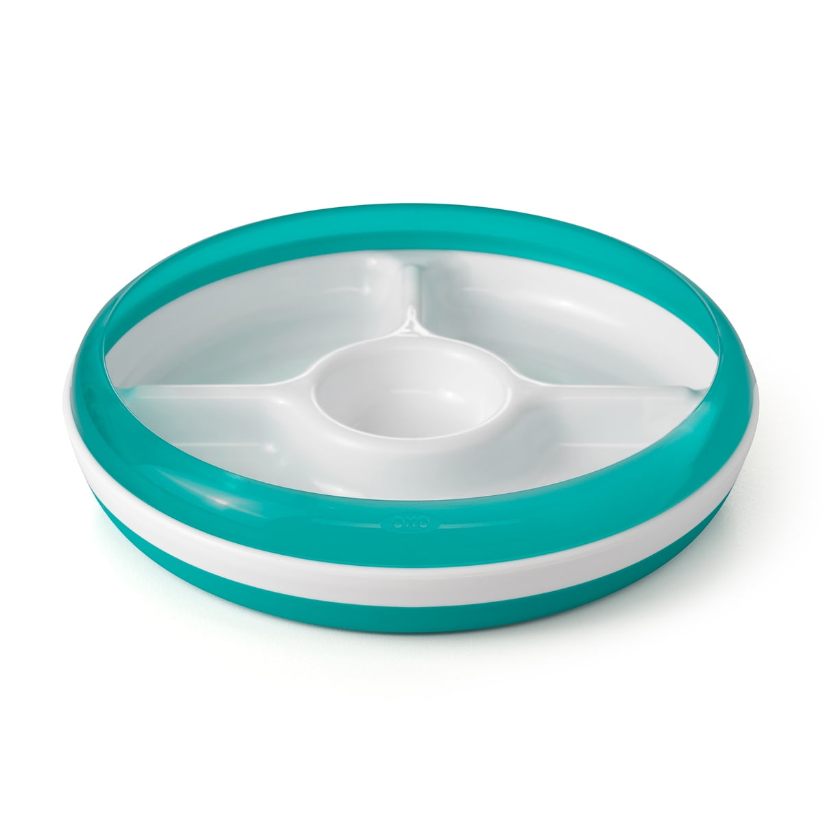 OXO Tot Divided Plate With Removable Ring, Teal - Walmart.com