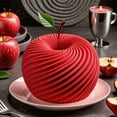 3D Spiral Apple Mousse Cake Silicone Mold for Pastry Fruit Ice Cream ...