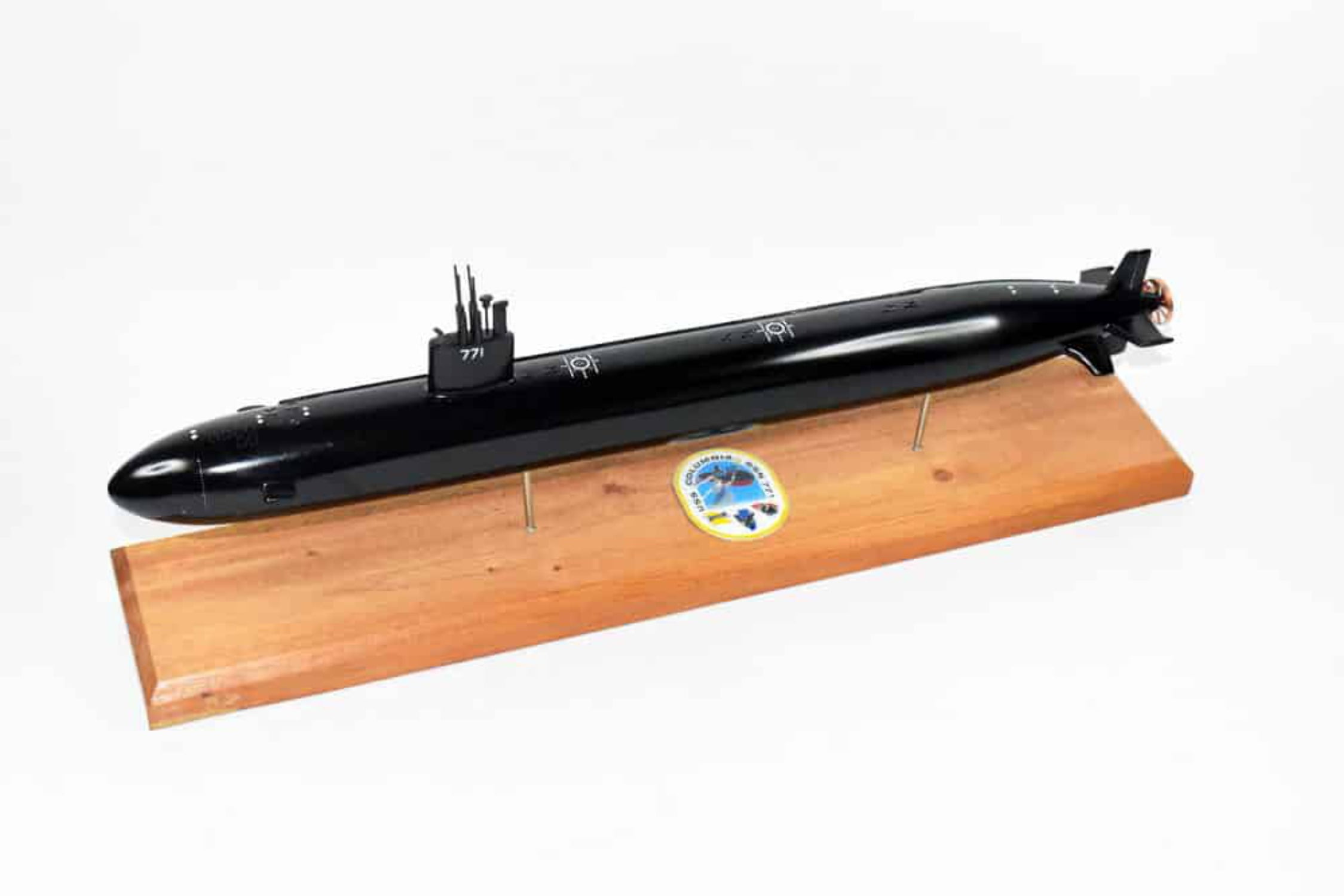 USS Columbia SSN-771 (Black Hull) Submarine Model,Navy,Scale Model ...
