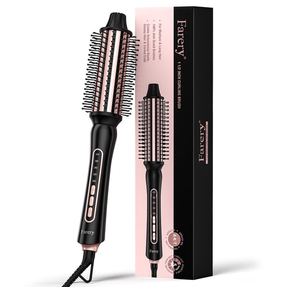 EDHITNR Fully Automatic Rotating Curling Iron, Large Barrel Hot Air ...