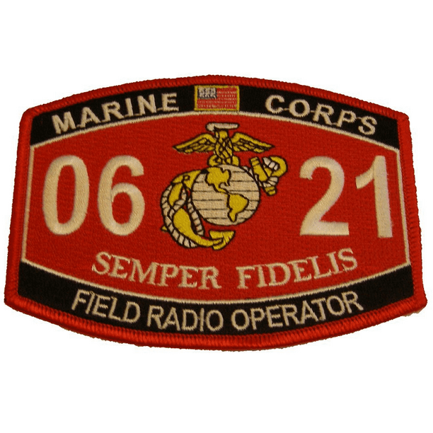 MARINE CORPS 0621 FIELD RADIO OPERATOR MOS SEMPER FIDELIS PATCH USMC ...