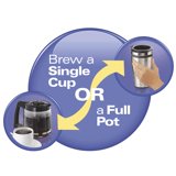 Hamilton Beach FlexBrew Trio Coffee Maker, Black, 12 Cups and Single ...