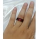 Matching Rings Couple Rings 1CT Red Cz Wedding Ring Sets Black Gold ...