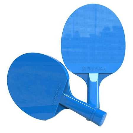 Table Tennis Rackets Set, Plastic Table Tennis Bats 2pcs- Blue ...