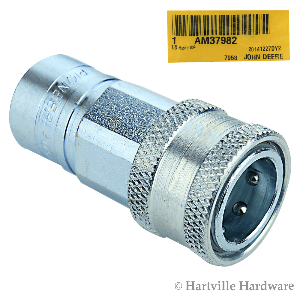 John Deere Original Equipment Hyd. Quick-Connect Coupler #AM37982 ...