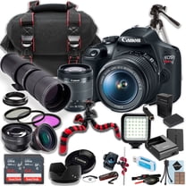 Canon EOS 2000D / Rebel T7 DSLR Camera with EF-S 18-55mm f/3.5-5.6 IS ...